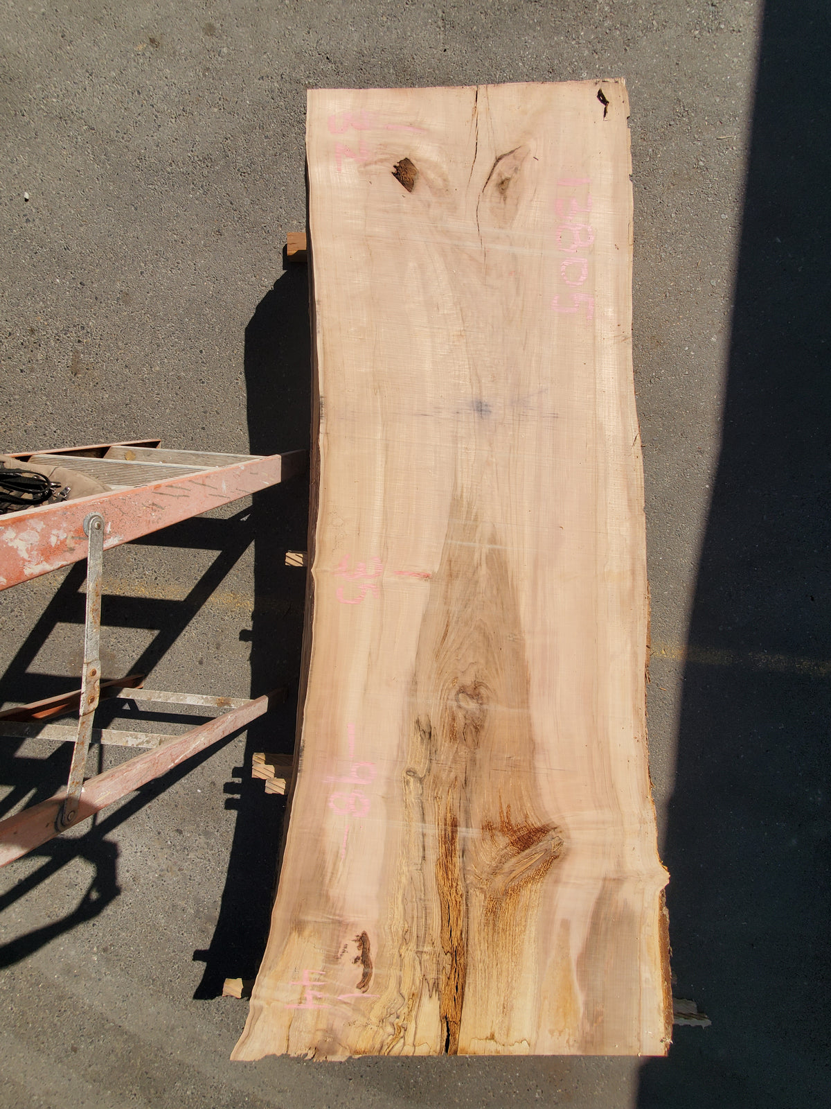 98" x 37" Maple Slab #13806 — Wane+Flitch